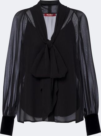 Max Mara Schluppenbluse Elegante aus Seide