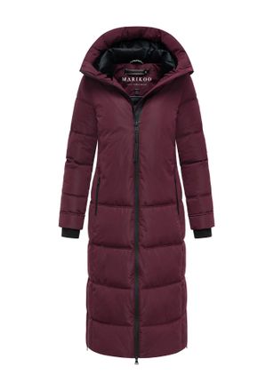 Marikoo Damen Winter Steppmantel Honiaa XVI mit Kapuze & Rei&szlig;verschlusstaschen
