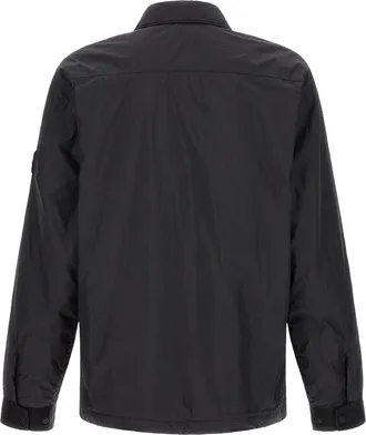 Stone Island Mens Black Polyamide Shell Jacket Clothing