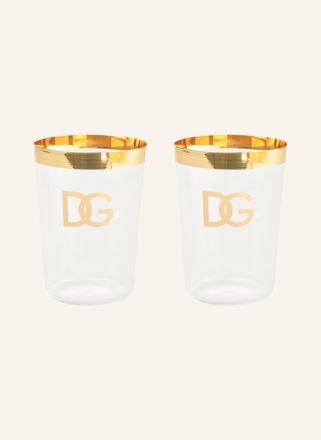 Dolce & Gabbana Dolce & Gabbana Casa 2er-Set Trinkgl&auml;ser gold