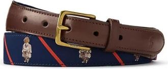 Polo Ralph Lauren Homme, Accessoires, Bleu, Taille: XS Polo Bear Leather Belt