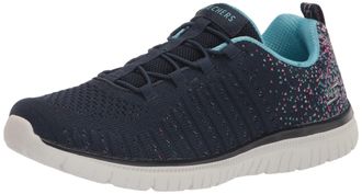 Skechers Sport Active Virtue Sneaker Womens Sneaker 10 C/D US Navy-Blue-Pink
