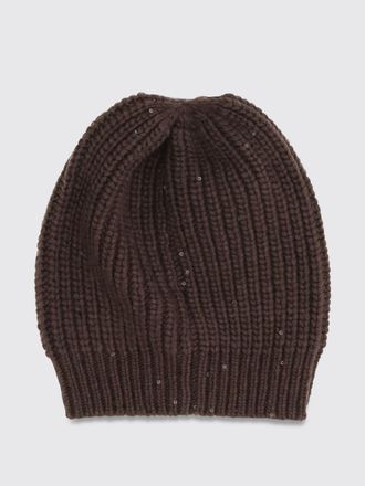 Brunello Cucinelli Bonnet beanie en cachemire et soie avec sequins