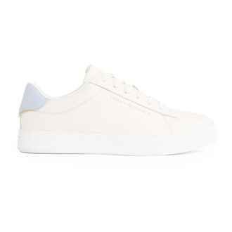 Tommy Hilfiger Wei&szlig;e Leder Low-Top Sneakers - - Shoes - Damen - Wei&szlig; - 36 EU