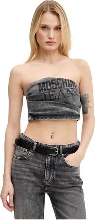 Moschino Damen, Oberteile, Grau, LGr&ouml;&szlig;e