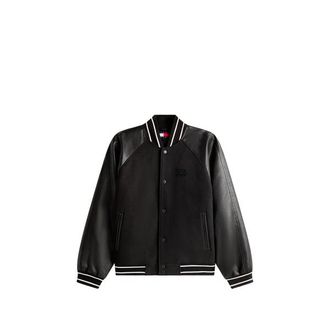 Tommy Hilfiger Blouson col teddy bi-mati&egrave;re avec de la laine