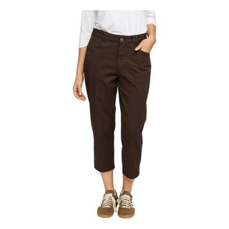 2-Biz Femme, Pantalons, Brun, Taille: 36 FR Cropped Pantalons