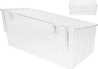 DOITOOL OSALADI Wandregal mit Abtropfgestell Transparentes Wandmontiertes Aufbewahrungsregal f&uuml;r Badezimmer und K&uuml;che ohne Bohren Gro&szlig;e Kapazit&auml;t Abflussf&auml;hig