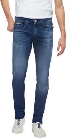 Replay Jeans Grover Straight-Fit mit Power Stretch pour hommes, bleu moyen 009 (Blau), 34W / 32L