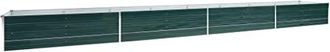 vidaXL Lit surélevé de jardin Acier galvanisé 600x80x45 cm Vert