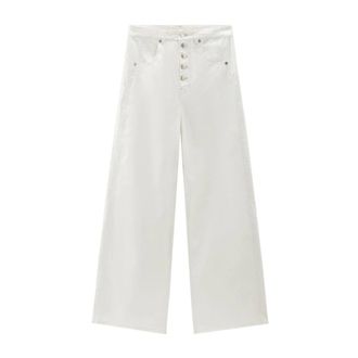 Woolrich Femme, Jeans, Blanc, Taille: W25 Jean Large