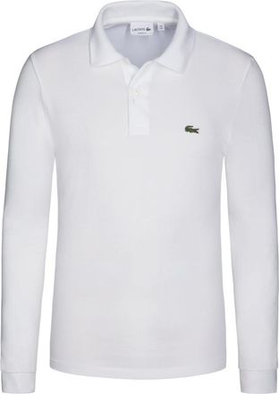 Lacoste Langarm-Poloshirt mit Krokodil-Aufn&auml;her, Classic Fit in