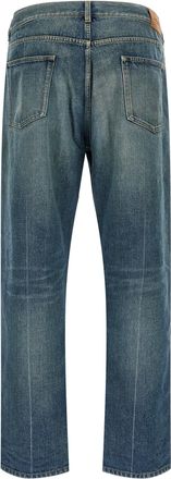 Saint Laurent Cotton Denim Jeans - Blue