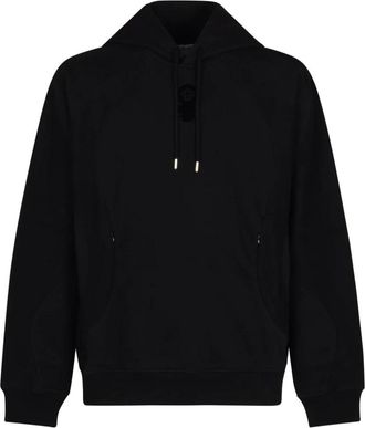 Casablanca Homme, Sweatshirts et sweats &agrave; capuche, Noir, Taille: L Squash Logo Flock Print Sweat &agrave; capuche