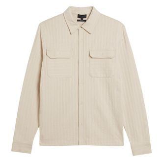 Ted Baker Belza Regular Fit Strukturiertes Beige Hemd