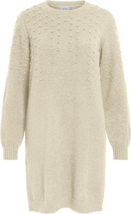 Vila Vituli O-Neck L/S Dot Knit Dress-Noos