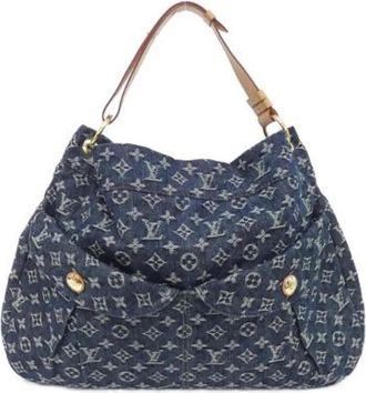 Louis Vuitton Sac bandouli&egrave;re Pre-owned en denim Monogram - Femme - Pre-owned - Bleu - Taille: ONE Size