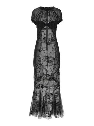 The Attico Knielanges Kleid - Schwarz