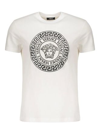 Versace t-shirt en coton - Blanc