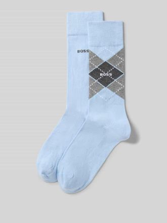 HUGO BOSS Socken aus Baumwoll-Mix im 2er-Pack Modell ARGYLE