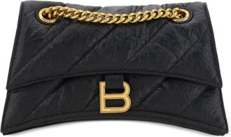 Balenciaga Hourglass S Schultertasche - Schwarz