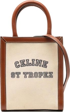 Celine mini sac cabas St Tropez Vertical Cabas (2020) - Marron