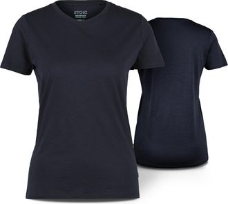 Stoic Womens Merino155 LaholmSt. Merino T-Shirt Damen aus 87% Merinowolle Anteil - Atmungsaktives Kurzarm Shirt für Wandern & Freizeit - Geruchshemmend & te