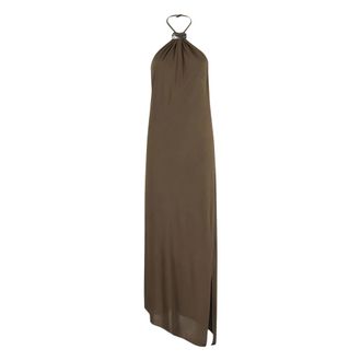 The Attico Maxikleid mit Knotendetail - - Dresses - Damen - Gr&uuml;n - S