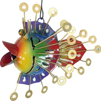 Guru Shop Farbenfroher Dekofisch, Regenbogenfisch 20cm - Design 15, 20x24x9 cm