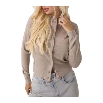 Guess Priscilla Cardi Sweater - Femme - Pulls - Beige - Taille: 36 FR