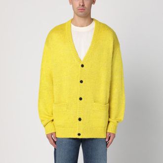 New Amsterdam Surf Association Yellow linen-blend cardigan