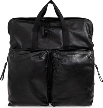 AllSaints Homme, Sacs, Noir, Taille: ONE Size Haven Force Leather Backpack