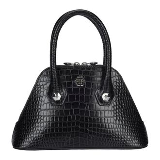 Philipp Plein Majestic Handbag Cocco Small - - Bags - Damen - Schwarzk - ONE SIZE