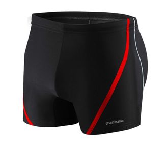 Sesto Senso Herren Badehose Eng Schwimmhose Enganliegende Bademode Swimming Shorts BD 366 4XL Schwarz