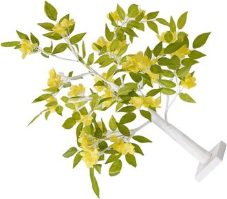 OSALADI Nachttischlampe Wisteria Blüten Design Tischlampe Schlafzimmerschmuck Batteriebetrieben Dekorative Led Lampe Für Kinderzimmer Und Wohnzimmer
