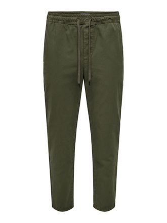 Only & Sons Herren Onslinus Taper 0183 Pant Stoffhose, Olive Night, XXL EU
