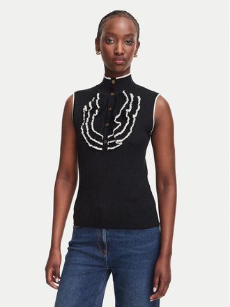 Luisa Spagnoli Bluse Menelao 100467 Schwarz Regular Fit