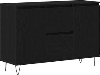 vidaXL Buffet Chêne noir 101.5 x 35 x 70 cm Bois dingénierie Vidaxl