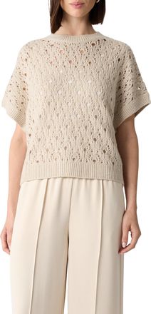 Comma Locker gestrickter Pullunder mit dezenten Pailletten