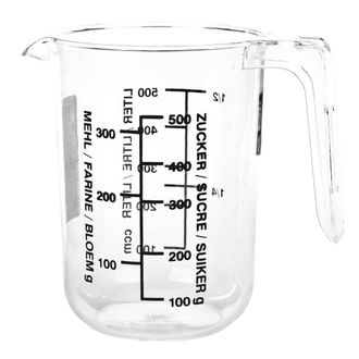 Metaltex 242706 Messbecher, 0,5 L, transparent