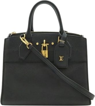 Louis Vuitton Pre-owned City Steamer PM Leather 2way Bag - Femme - Pre-owned - Noir - Taille: ONE Size