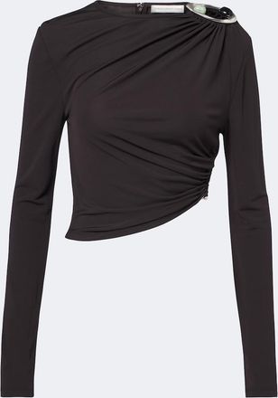 CHRISTOPHER ESBER Cropped Top Orica aus Jersey mit Kristallen