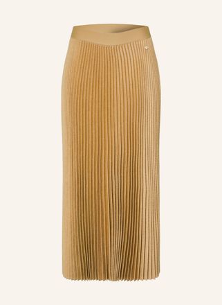 Marc Cain Plisseerock Aus Flanell braun