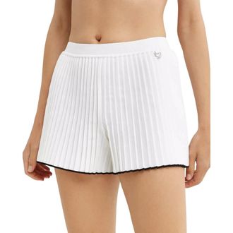 Jacquemus Femme, Shorts, Blanc, Taille: 40 FR Le Short Maille Pliss&eacute;