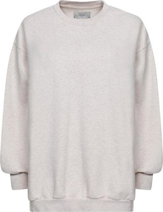 Âmè Femme, Sweatshirts et sweats à capuche, Blanc, Taille: 36 FR Ulla Marled Oversized SweaT-shirt