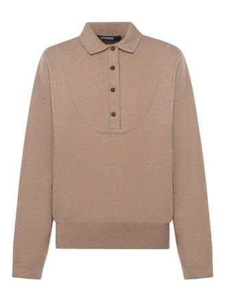 Jacquemus Pull Col Rond - Beige