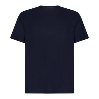 Herno Blaue Crew-Neck T-Shirts & Polos - - Tops - Herren - Blau - XL