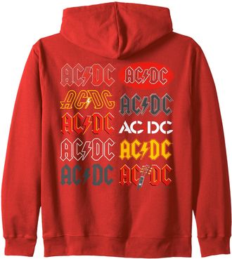 AC/DC Offizielles AC/DC Multi Logos Rock Band Classic Hardrock Kapuzenjacke