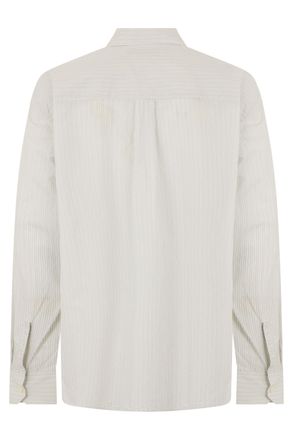 Our Legacy Mens Shirt Striped Cotton Cream