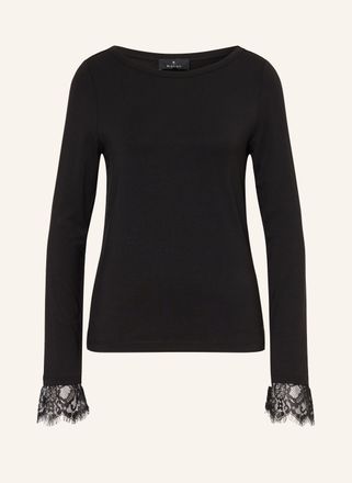 Monari Monari Longsleeve Mit Spitze schwarz